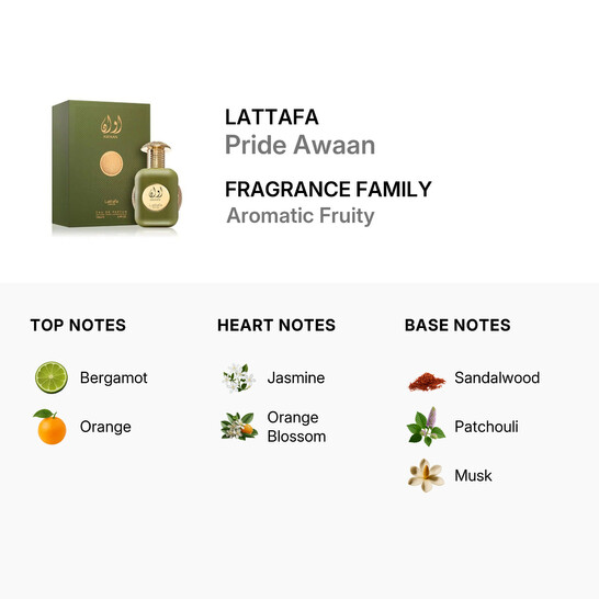 Lattafa Unisex Pride Awaan EDP Spray 3.4 oz Fragrances 6291108738269 ...