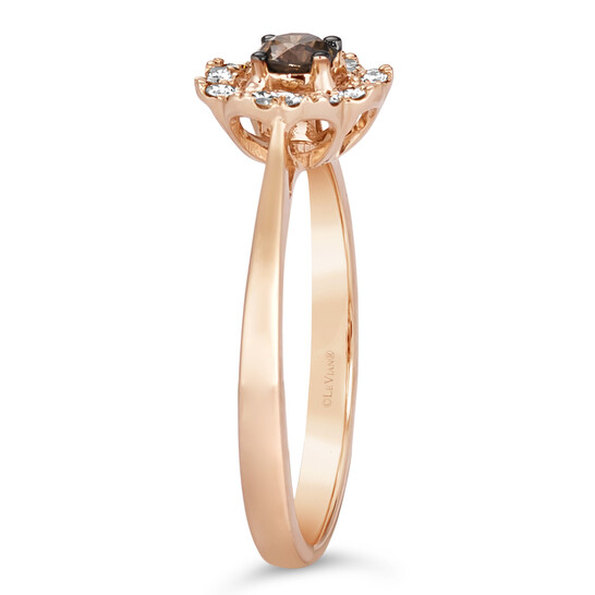 Le Vian Chocolate Diamond Ring set in 14K Strawberry Gold 889695 ...