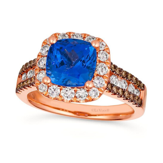 Le Vian Ladies Blueberry Tanzanite Rings set in 14K Strawberry Gold ...