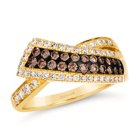 Le Vian Ladies Chocolate Gladiator Rings set in 14K Honey Gold WJQT 6A ...
