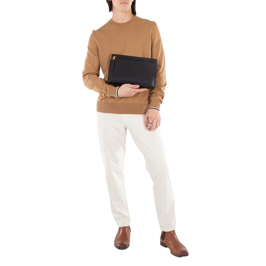 Loewe Calfskin Repeat T Pouch - Black C499W05X01.1100 8445555005612 ...