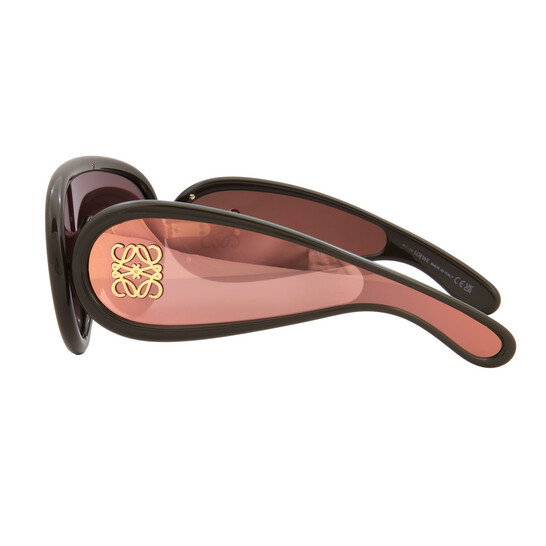 Loewe Red Smoke Mirror Mask Unisex Sunglasses LW40108I 96C 140 ...