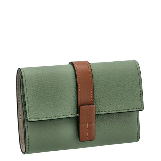 Loewe Small Vertical Wallet - Rosemary/Tan C660S86X01.6465 ...