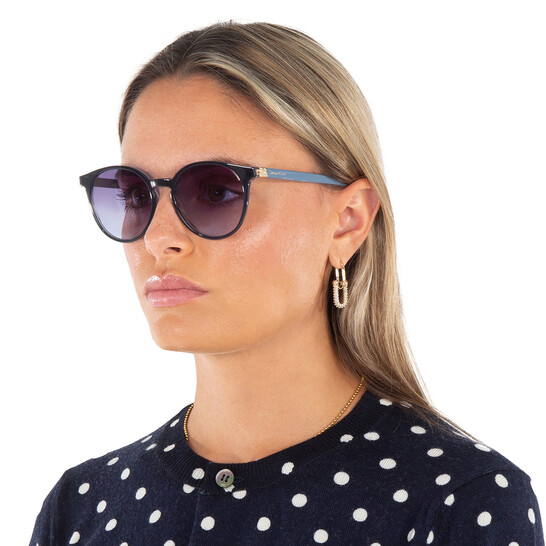 Longchamp Blue Oval Ladies Sunglasses LO658S 424 51 886895448246 ...