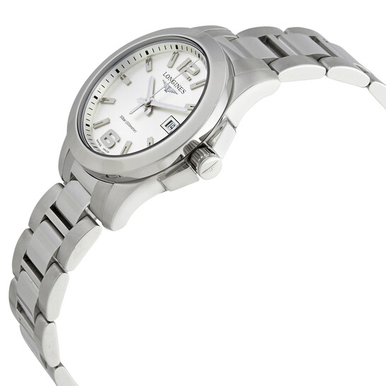 Longines Conquest Silver Dial Ladies 29.50 mm Watch L33764766 ...