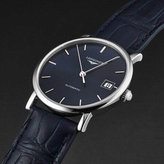 Longines Elegant Automatic Blue Dial Ladies Watch L48094922 - Watches ...
