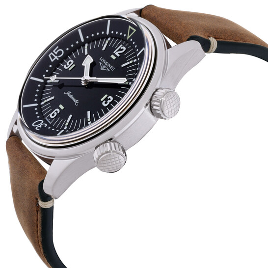 Longines Heritage Classic Automatic Black Dial Men's Watch L3.764.4.50 ...