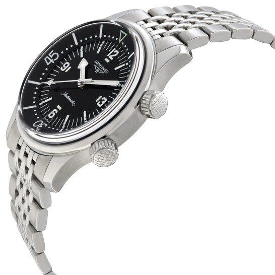 Longines Heritage Classic Black Dial Men's Watch L3.764.4.50.6 ...