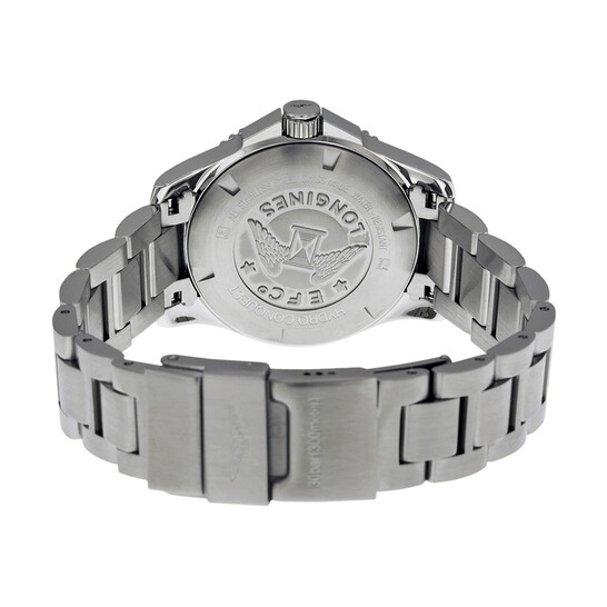 Longines Hydro Conquest Black Dial Red Bezel Stainless Steel Men's ...