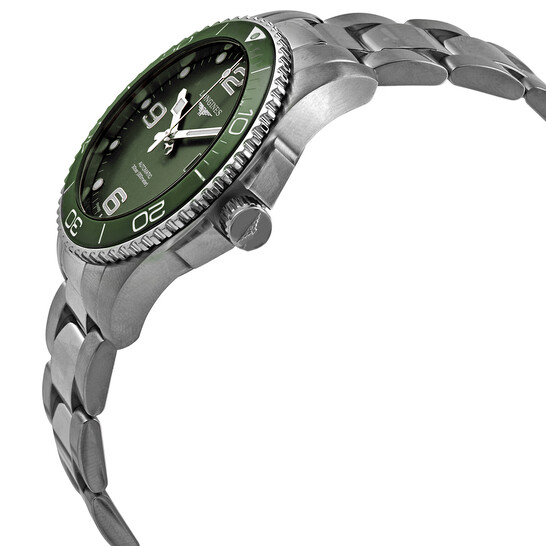 Longines HydroConquest Automatic Green Dial Men's Watch L37814066 L3 ...