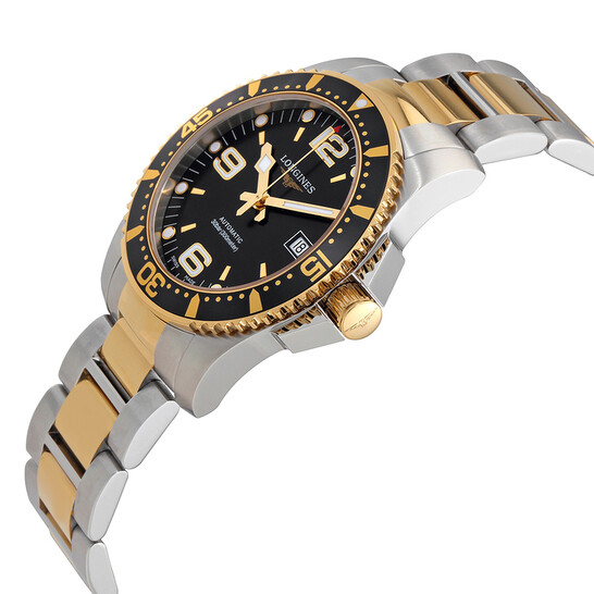 Longines Hydroconquest Automatic Black Dial 41mm Men's Watch L37423567 ...