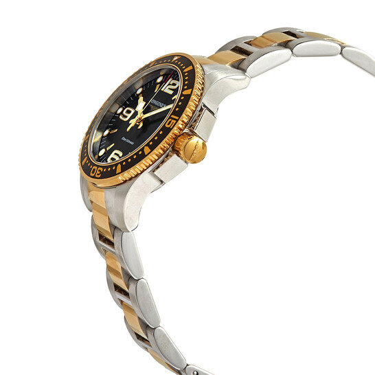 Longines HydroConquest Quartz Black Dial Ladies Watch L3.340.3.56.7 ...