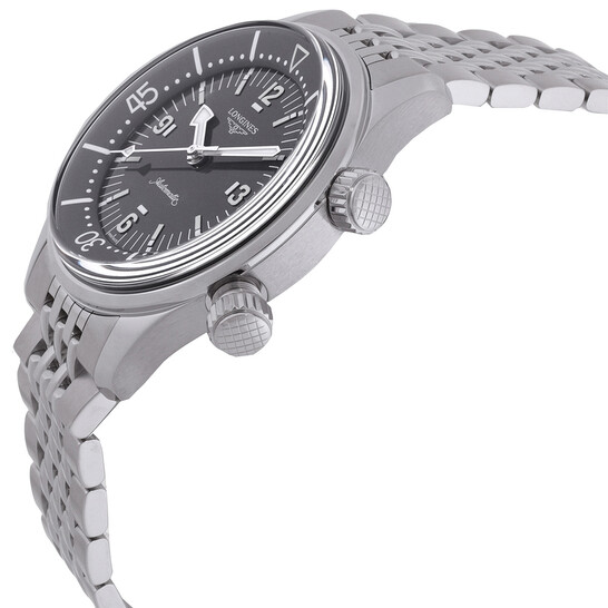 Longines Legend Diver Automatic Grey Dial Men's Watch L3.764.4.99.6 ...