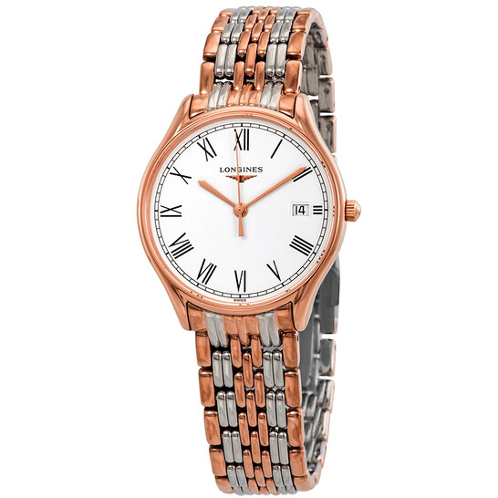 Longines Lyre White Matt Dial Ladies Two Tone Watch L43591117 L4.359.1 ...