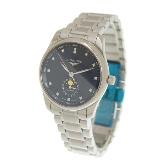 Longines Master Automatic Diamond Blue Dial Men's Watch L29094976 ...