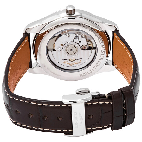 Longines Master Silver Dial Brown Leather Men's Watch L29194783 ...