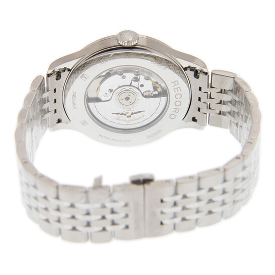 Longines Record Automatic Silver Dial Unisex Watch L2.821.4.76.6 ...
