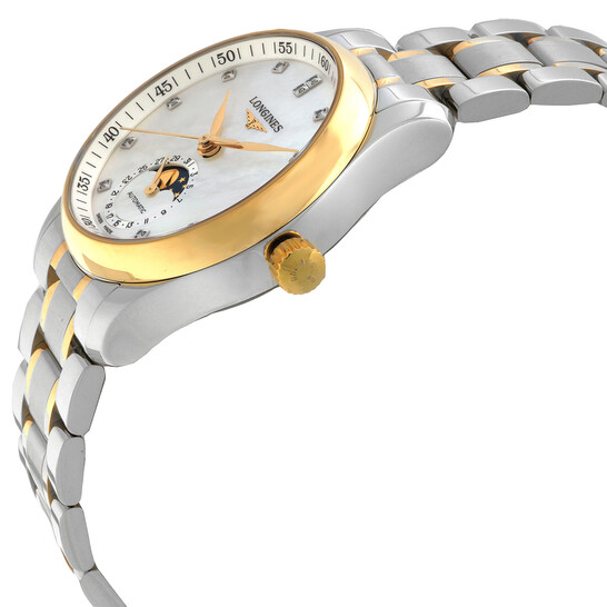 Longines The Longines Master Collection Automatic Moon Phase Diamond ...