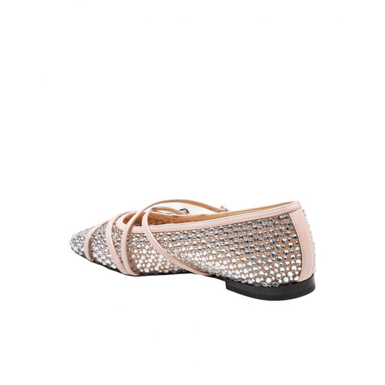 Mach & Mach Crystal Net Ballet Flats, Brand Size 37 ( US Size 7 ) R25 ...