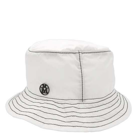 Maison Michel Ladies White Jason Rain Bob Packable Bucket Hat, Size ...