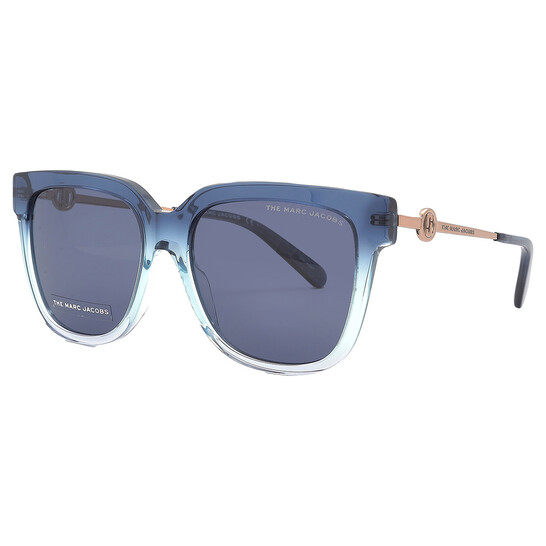 Marc Jacobs Blue Square Ladies Sunglasses MARC 580/S 0ZX9/KU 55 ...