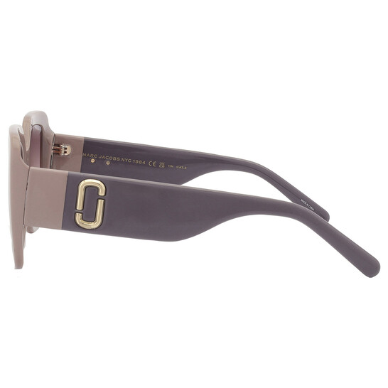 Marc Jacobs Brown Gradient Square Ladies Sunglasses MARC 647/S 0690/HA ...