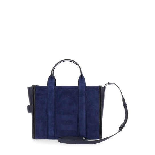 Marc Jacobs The Medium Tote Blue Handbag With Logo Lettering On The ...