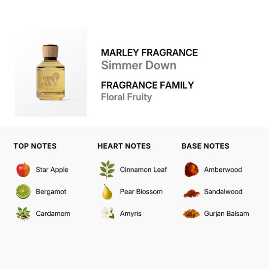 Marley Fragrance Unisex Simmer Down EDP Spray 3.4 oz Fragrances ...