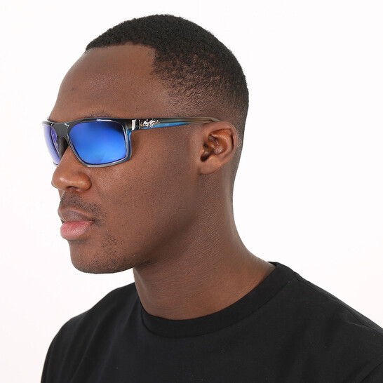 Maui Jim Byron Bay Blue Hawaii Wrap Unisex Sunglasses B746-03F 62 ...