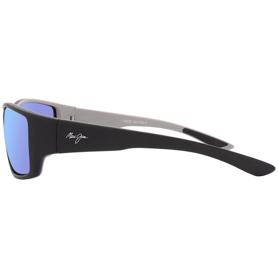 Maui Jim Local Kine Blue Hawaii Rectangular Men's Sunglasses B810-53B ...