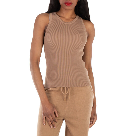 Max Mara Camel Amburgo Tank Top, Size Large 9366081670-CAMEL - Clothing ...