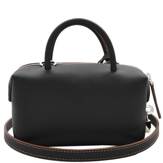 Max Mara Small Leather Satchel Bag 4516081600-BLACK 8056243708861 ...