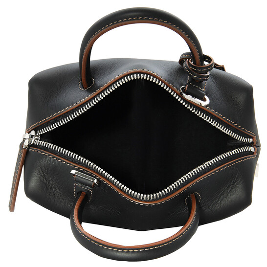 Max Mara Small Leather Satchel Bag 4516081600-BLACK 8056243708861 ...