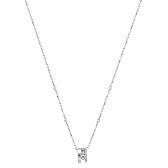 Messika Move Romane 18k White Gold Diamond Necklace 07158-WG - Ladies ...