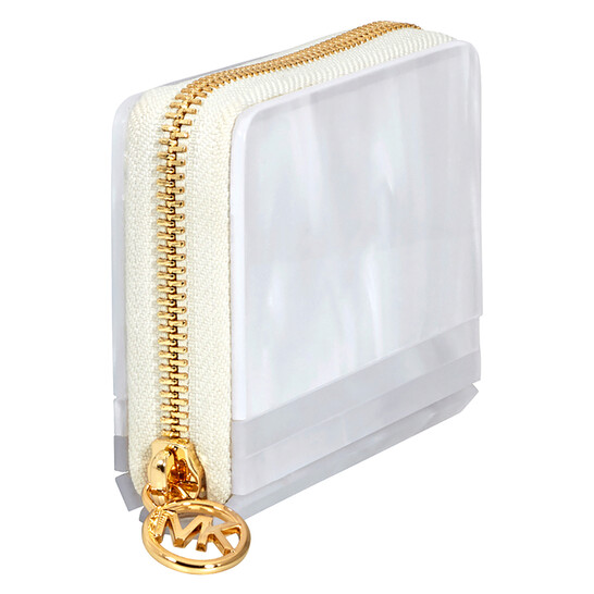 Michael Kors Barbara Marble Resin Coin Purse - Optic White 32H8GB8Z1P ...