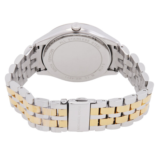 Michael Kors Harlowe Quartz Crystal Silver Dial Ladies Watch MK4811 ...