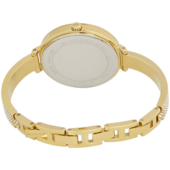 Michael Kors Jaryn Crystal Gold Sunray Dial Ladies Watch MK3784 ...