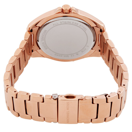 Michael Kors Kaycie Pave Quartz Crystal Silver Dial Ladies Watch MK4853 ...