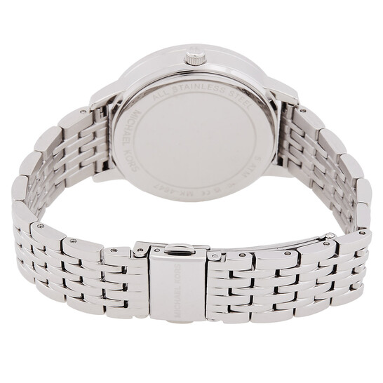 Michael Kors Melissa Quartz Crystal Silver Dial Ladies Watch with a a ...