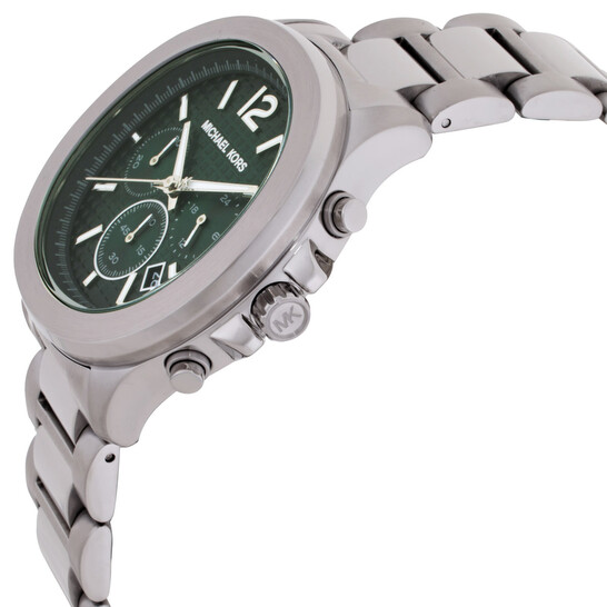 Michael Kors Oversized Sage Chronograph Quartz Green Dial Men's Watch ...