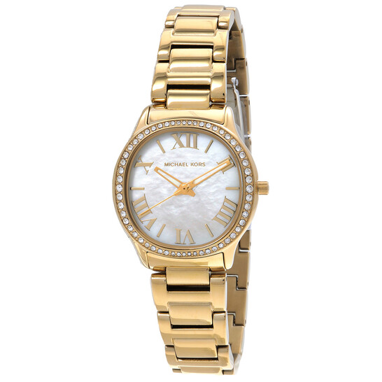 Michael Kors Sage Pavé Mother of Pearl Dial Ladies Watch MK4822 ...