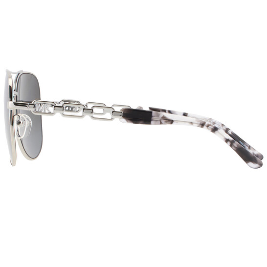 Michael Kors Chianti Silver Gray Gradient Square Ladies Sunglasses ...