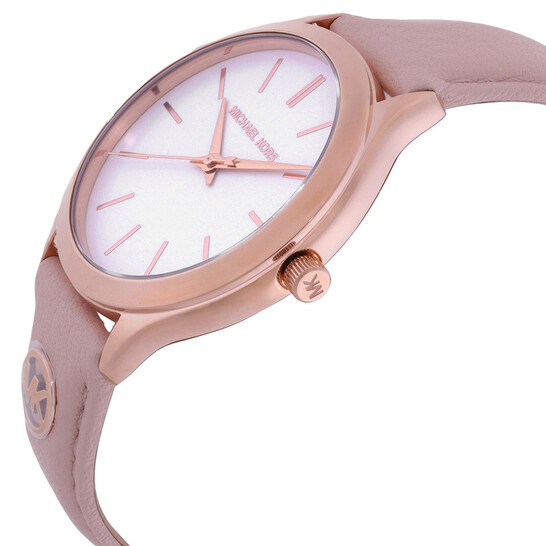 Michael Kors Slim Runway Quartz White Dial Ladies Watch MK7467 ...