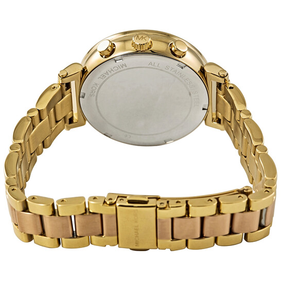 Michael Kors Sofie Crystal Rose Gold Dial Ladies Watch MK6584 ...