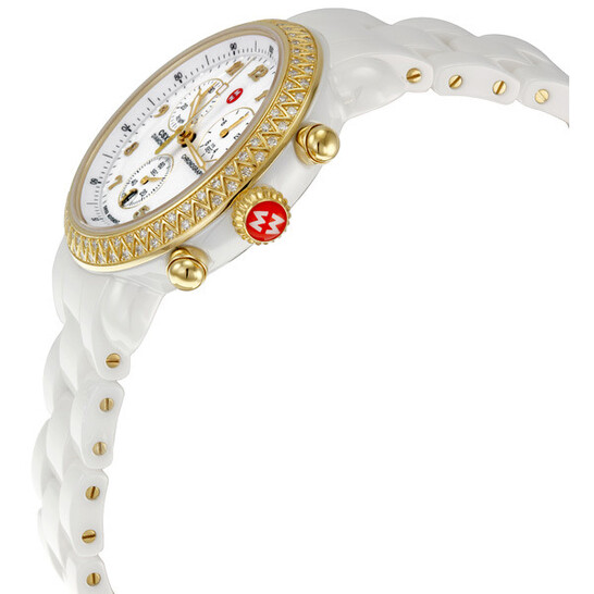 Michele CSX White Ceramic Diamond Ladies Watch MWW03N000002 ...