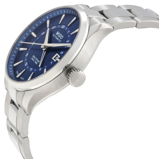 Mido Multifort Dual Time Automatic Blue Dial Watch M0384291104100 ...