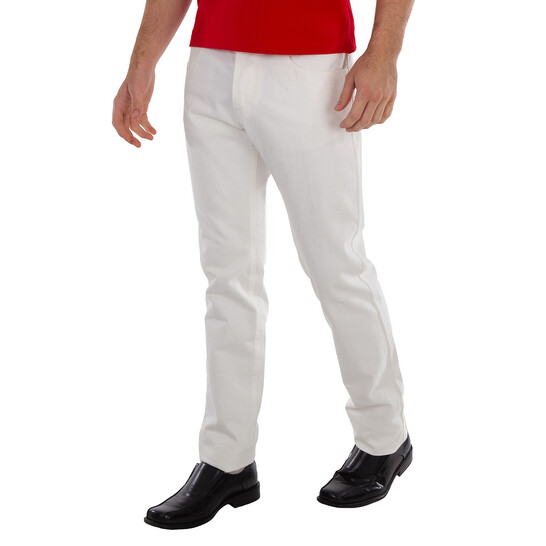 Moncler Genius White 1952 Cotton Jeans, Brand Size 48 (Waist Size 32 ...