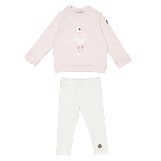 Moncler Girls Teddy Bear Motif 2-Piece Tracksuit, Size 2Y J19518M00012 ...