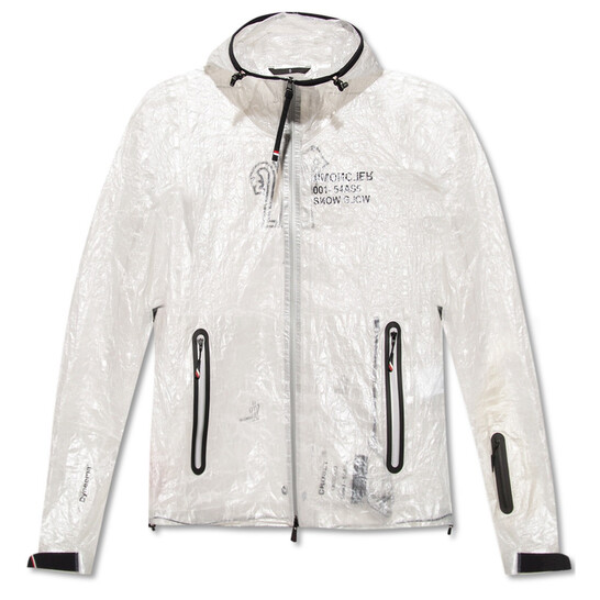 Moncler Men's White Day-Namic Crinkled-Shell Hooded Rain Jacket, Brand ...