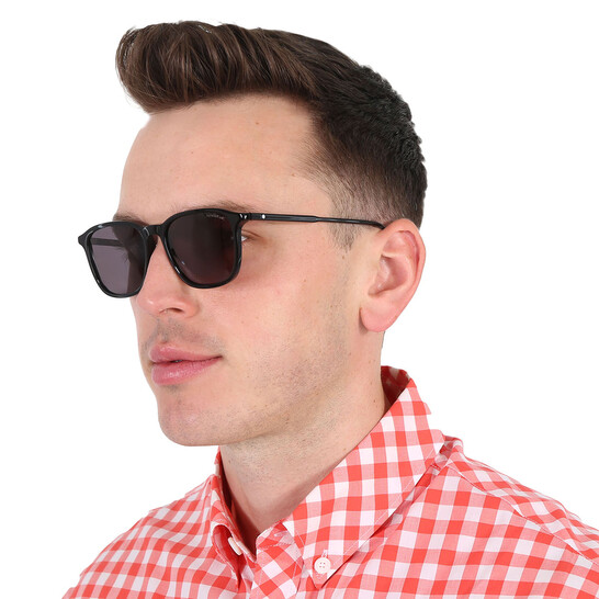 Montblanc Grey Square Men's Sunglasses MB0082S 001 53 889652279404 ...